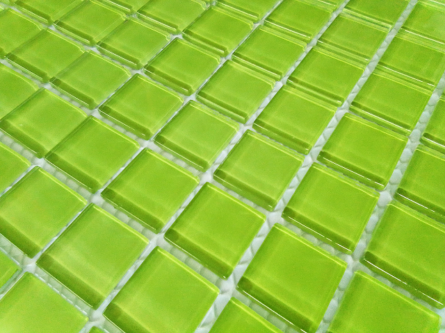 Lime Green Crystal Glass – Mosaic All Sortz